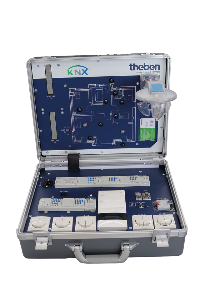 Training case KNX | System devices | KNX | Home and Building control | Theben